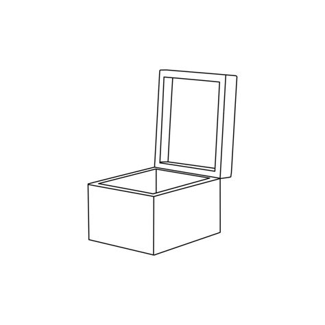 Square Box Line Simple Logo Illustration Design Template 25885404 Vector Art At Vecteezy