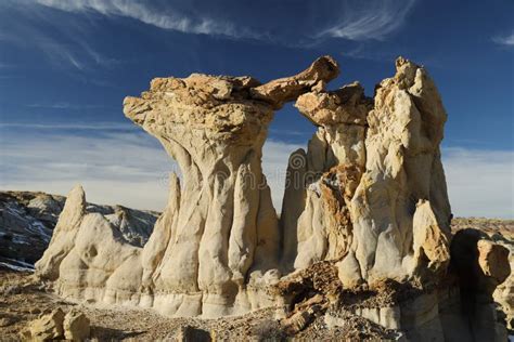 De Na Zin Wilderness Area Bisti Badlands New Mexico Usa Stock Image