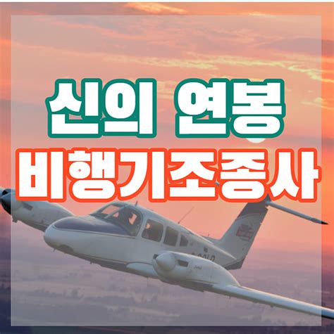 비행기 조종사 항공기 조종사 되는법 현실 연봉 정 네이버 블로그