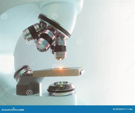 Optical Electron Microscope Laboratory Instrument Stock Image Image