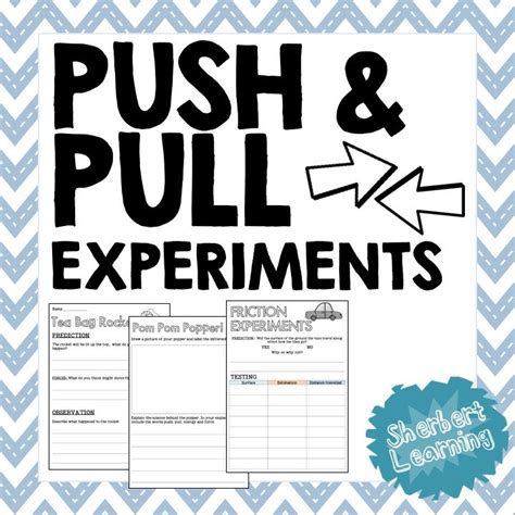Push And Pull Experiments A Unit Of Fun Free Resources Science Lesson Plans Physical