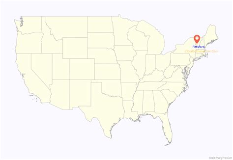 Map Of Pittsford Cdp Vermont Thong Thai Real