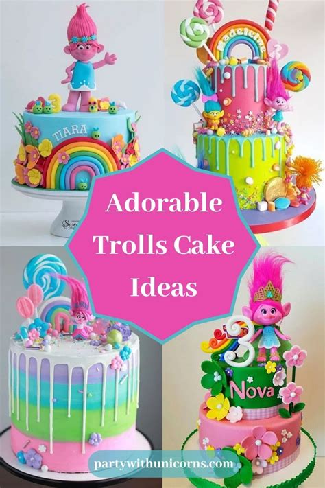Trolls Themed Birthday Cake Trolls Birthday Cake Trol