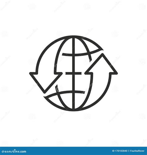 Double Reverse Arrow Replace Icon Stock Vector Illustration Of