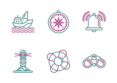 Sailing Vector Icon Set 17482798 Vector Art At Vecteezy