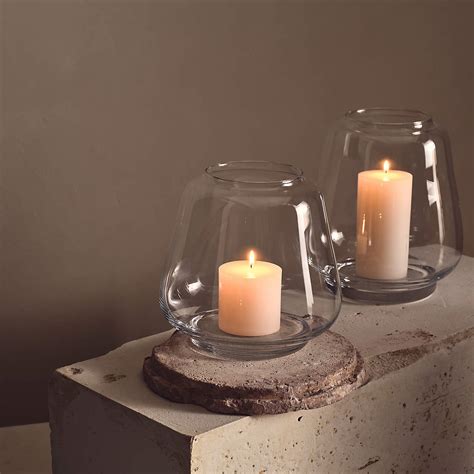 Gio Small Glass Hurricane Candle Holder Cb2 Canada