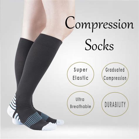 Md Compression Knee High Socks With Assured Gradient Compression Lazada