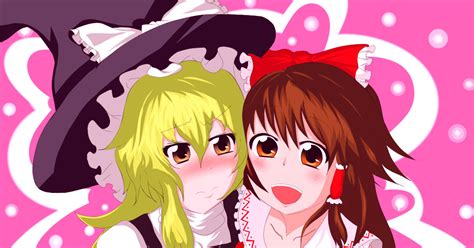 東方 霊夢、魔理沙より愛を込めて てけのイラスト Pixiv
