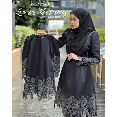 Raya 2023 Kurung Leona Sedondon Ibu Anak Raya Haji Kenduri Rumah