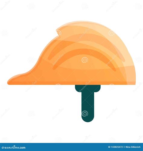 Architect Helmet Icon Cartoon Style Stock Vector Illustration Of