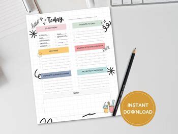 Printable Teacher Notepad Organization Teacher Life Downloadable Memo Pad