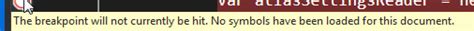 C Symbols Are Created But Debugging Never Stops At Break Point Stack Overflow