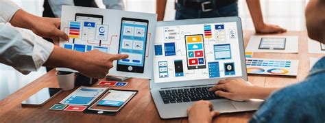Premium Photo Creative Frontend Developer Brainstorming UI Design