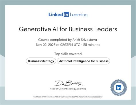 Ankit Srivastava On Linkedin Certificate Of Completion