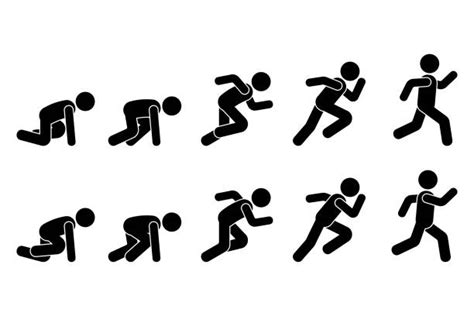 Stickman Running Clipart 