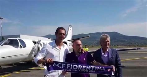 Ribery Arrivato A Firenze “amo La Città Ci Divertiamo Toni Mi Ha