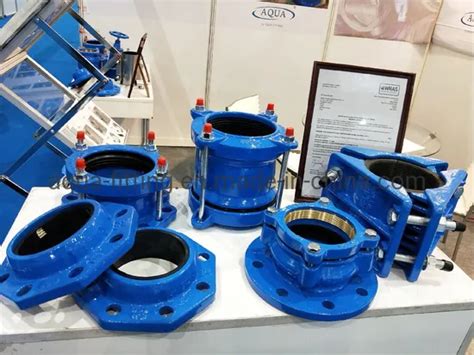 Ductile Iron Pipe Fitting Restrained Adaptor Flange With Brass Grip