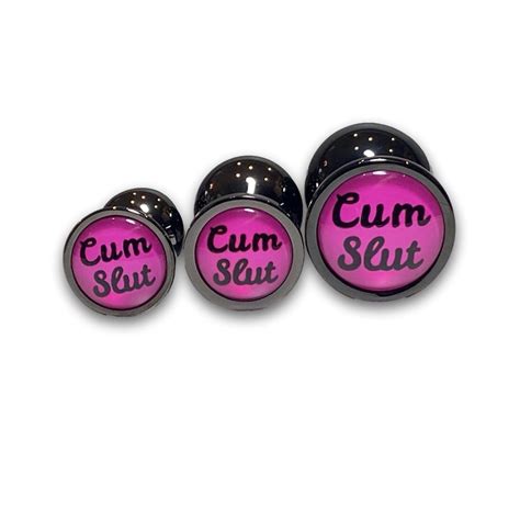 Cum Slut Butt Plug Metal Anal Pluganal Sex Toystainless Steelanal