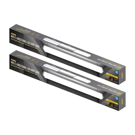 Koda Multi Directional Led Shop Light 2 Pack 46 8000 Lumens Shop Light