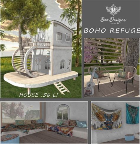 Second Life Marketplace 01 Bee Designs Boho Refuge Ultrarare