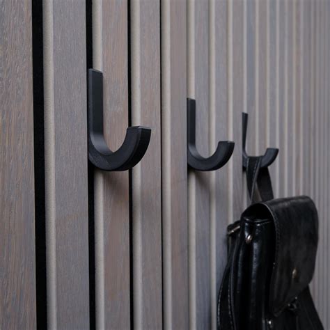 Modern Acoustic Panel Hooks Black Rack 3d Printed Decorative Hangers