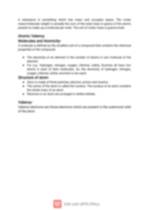 Solution Cbse Class 9 Science Notes Chapter 3 Atoms And Molecules