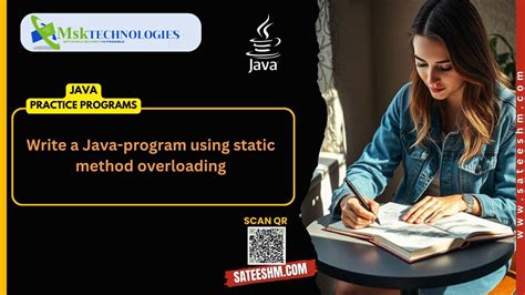 Write A Java Program Using Static Method Overloading