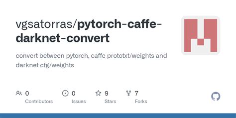 GitHub Vgsatorras Pytorch Caffe Darknet Convert Convert Between Pytorch Caffe Prototxt