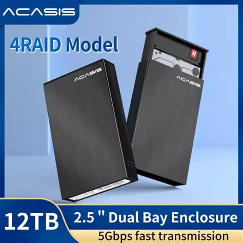 Jual Casing Harddisk SSD Dual SATA USB Support RAID Enclosure Case ACASIS Shopee