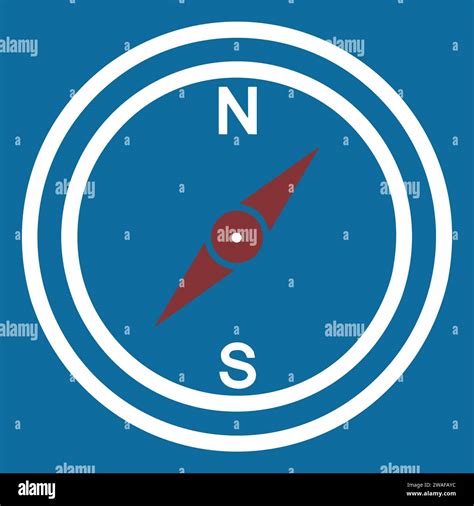 Ship Navigation Compass Icon Stock Vector Images Alamy