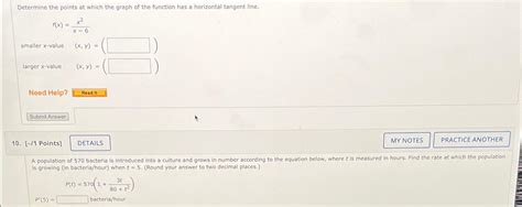 solved determine the points at which the graph of the