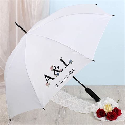 Personalized Wedding Umbrellas Herz And Heim® Personalised Wedding