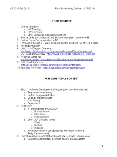 Csc 330 Pdf Method Computer Programming Class Computer
