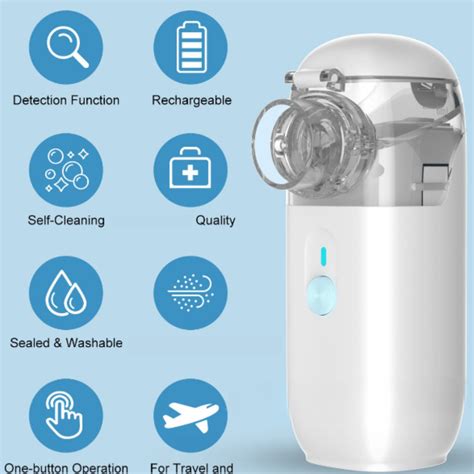 1pc Portable Sprayer Machine Mesh Nebulizer Kit Ultrasonic Mesh Handheld Mini Nebulizer Nano