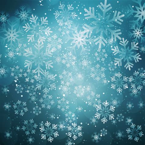Creative Snowflake Background Vector Material 07 Free Download