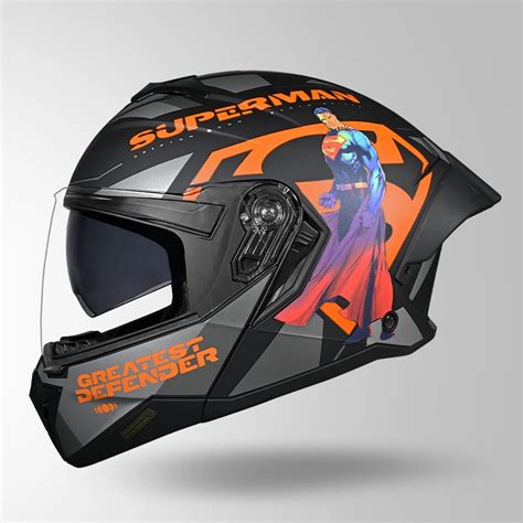 Trooper Superman Edition Matt Black And Orange Buy Online Studds
