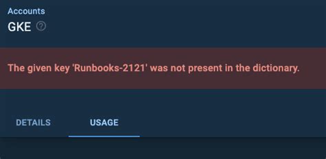Account Usages Error When Used In A Runbook Execution For A Role