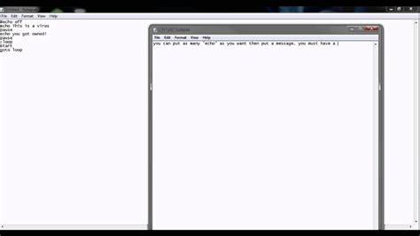How To Make A Simple Batch Loop Virus Beginner Hd Youtube