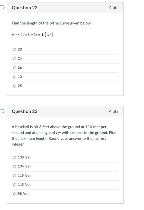 Solved Question Find The Length Of The Plane Curve Given Chegg