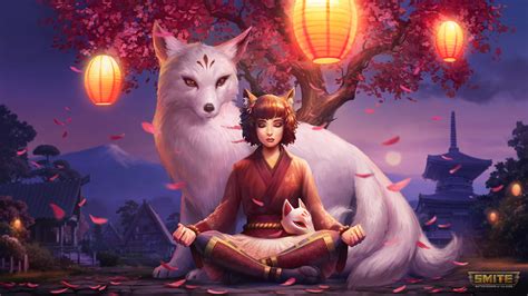 4k Smite Looking At Viewer Dress Artio Smite Video Game Art