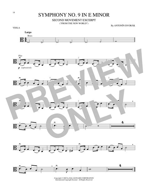 Symphony No 9 In E Minor From The New World Second Movement Excerpt