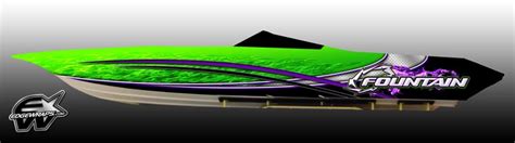 Boat Artwork Green And Black Fountain Boat
