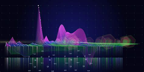 추상 배경에는 색상 격자와 어두운 데이터가 포함됩니다 기술 3d 물결 모양의 다각형 개념 빅 데이터 데이터의 프리젠 테이션 분석 비즈니스 과학 및 기술 데이터 분석 표현을