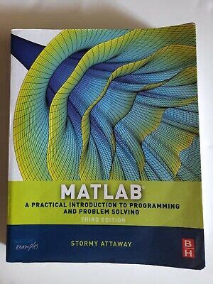 Matlab A Practical Introduction To Programming And Problem Solving Rd Edition