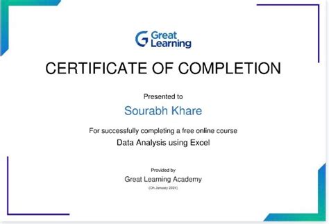 Sourabh Khare On Linkedin Dataanalysis Excel Certification