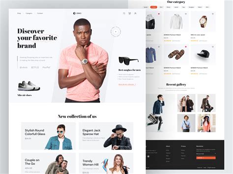 E Commerce Fashion Website Design Ui Ux Fashion Behance