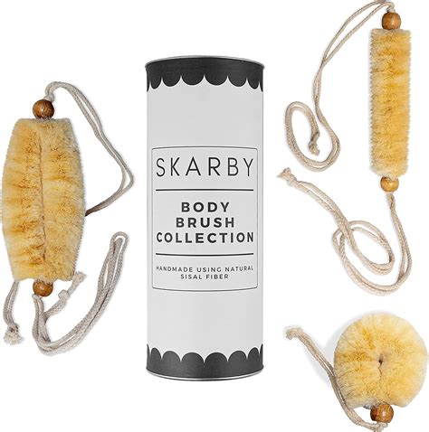 Premium Body Brush Collection Set Of 3 Natural Dry And Shower Brushes