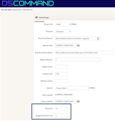 Working With File Sets And Data Drops