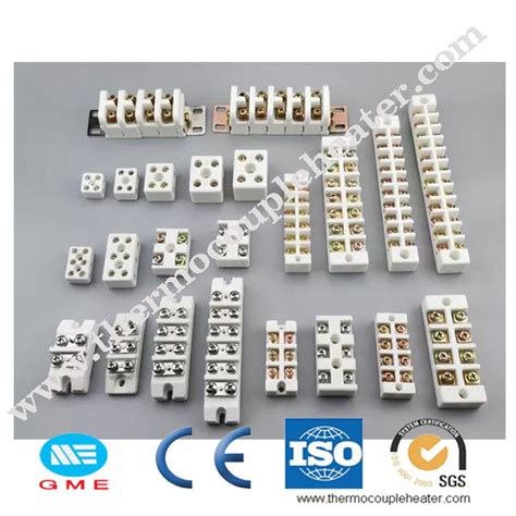 15a 25a 30a 50a 2 Way Ceramic Terminal Block 2 Pole Ceramic Connecting