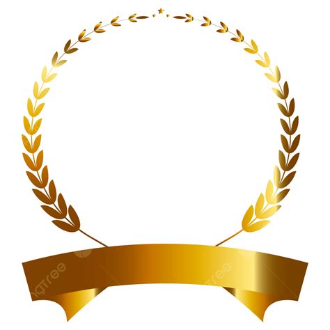 골드 색상의 리본이 있는 월계관 벡터 자격증 승리 화환 Png 일러스트 및 벡터 에 대한 무료 다운로드 Pngtree
